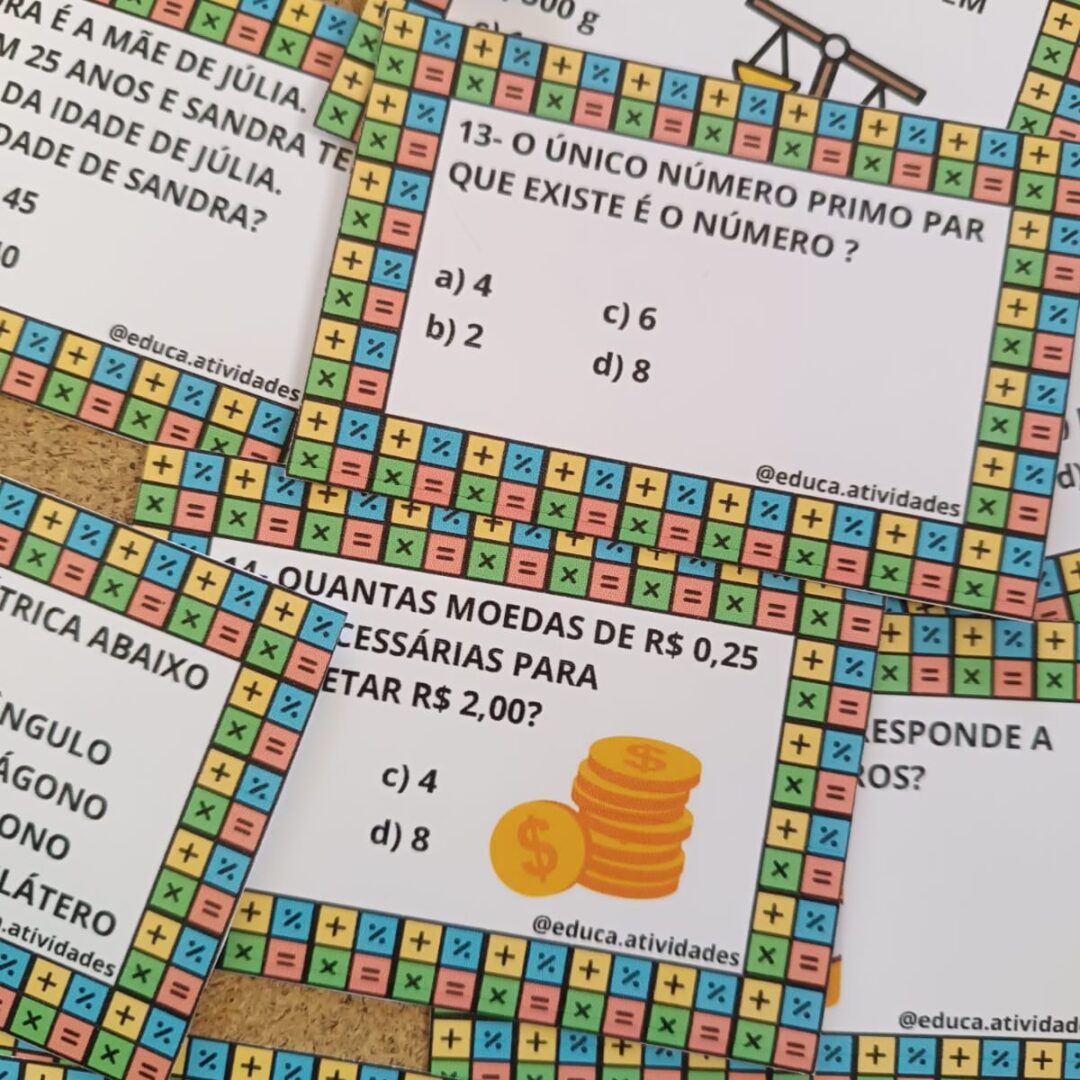 Passa ou repassa da matemática – Lúdico e Cia Educativa – Aprendizado Divertido!