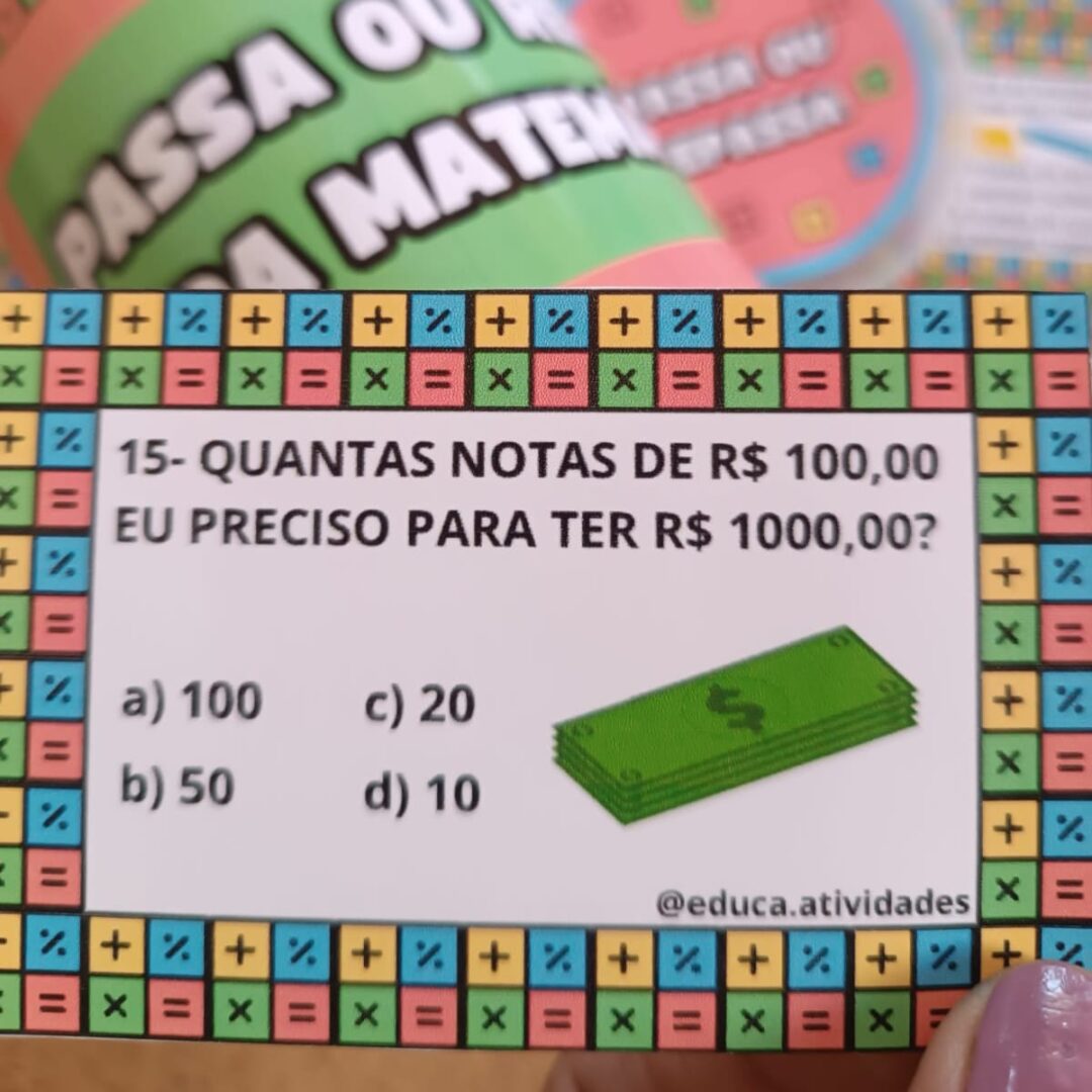 Passa ou repassa da matemática – Lúdico e Cia Educativa – Aprendizado Divertido!