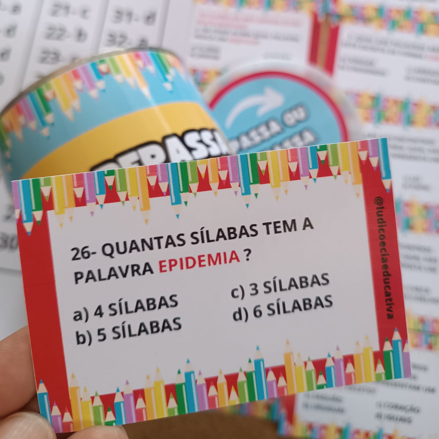 Passa ou repassa de português – Lúdico e Cia Educativa – Aprendizado ...