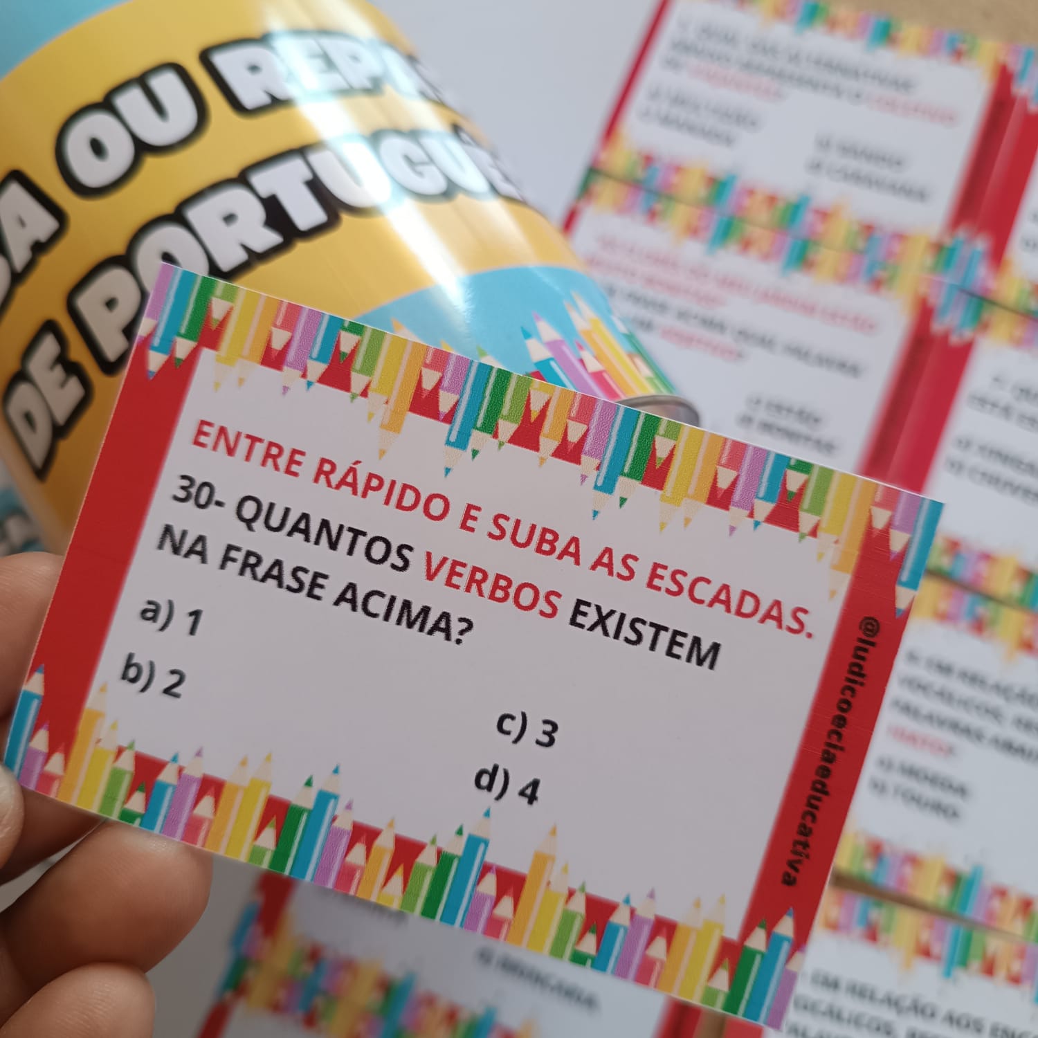 Passa ou repassa de português – Lúdico e Cia Educativa – Aprendizado Divertido!