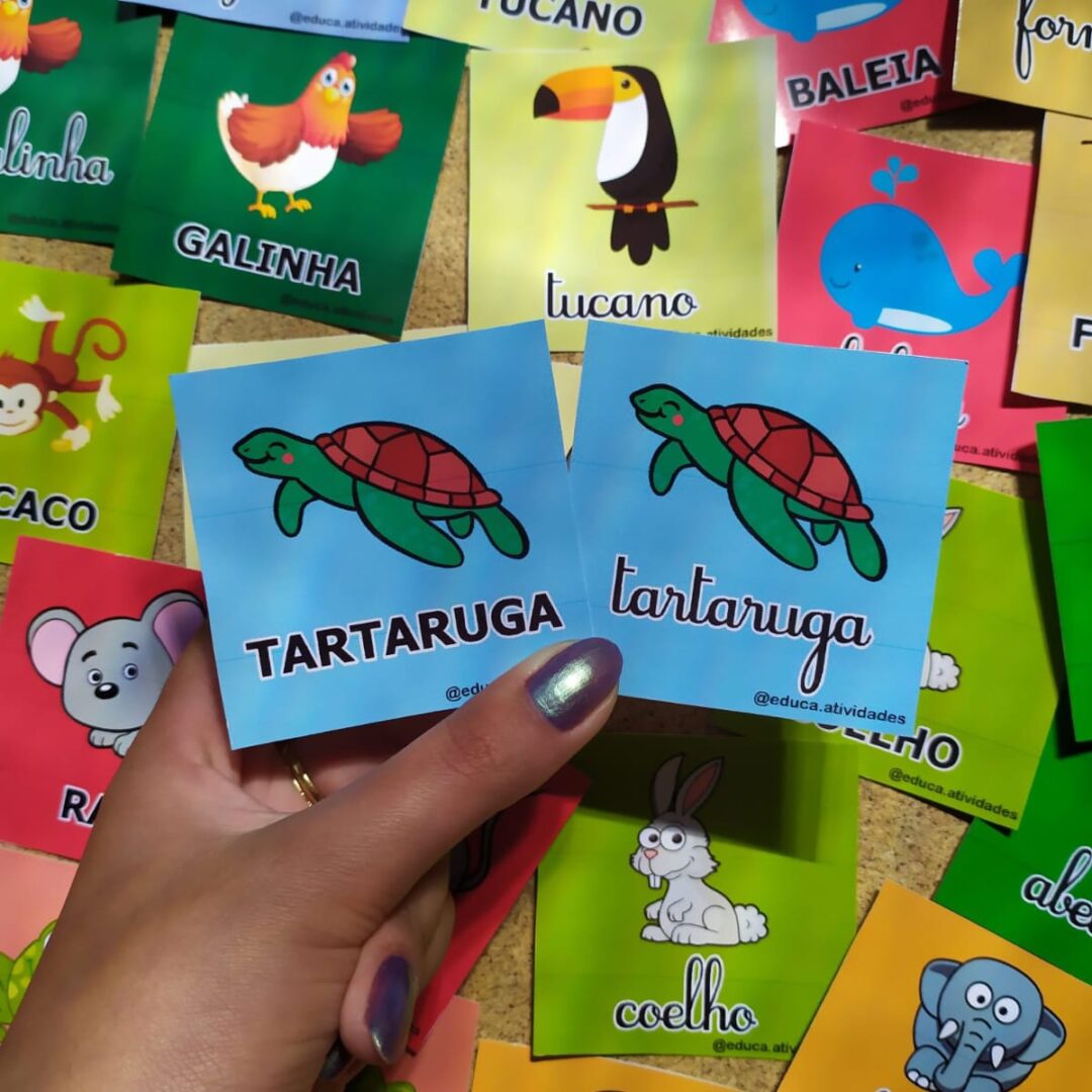 Memorizando com os bichos – Lúdico e Cia Educativa – Aprendizado Divertido!