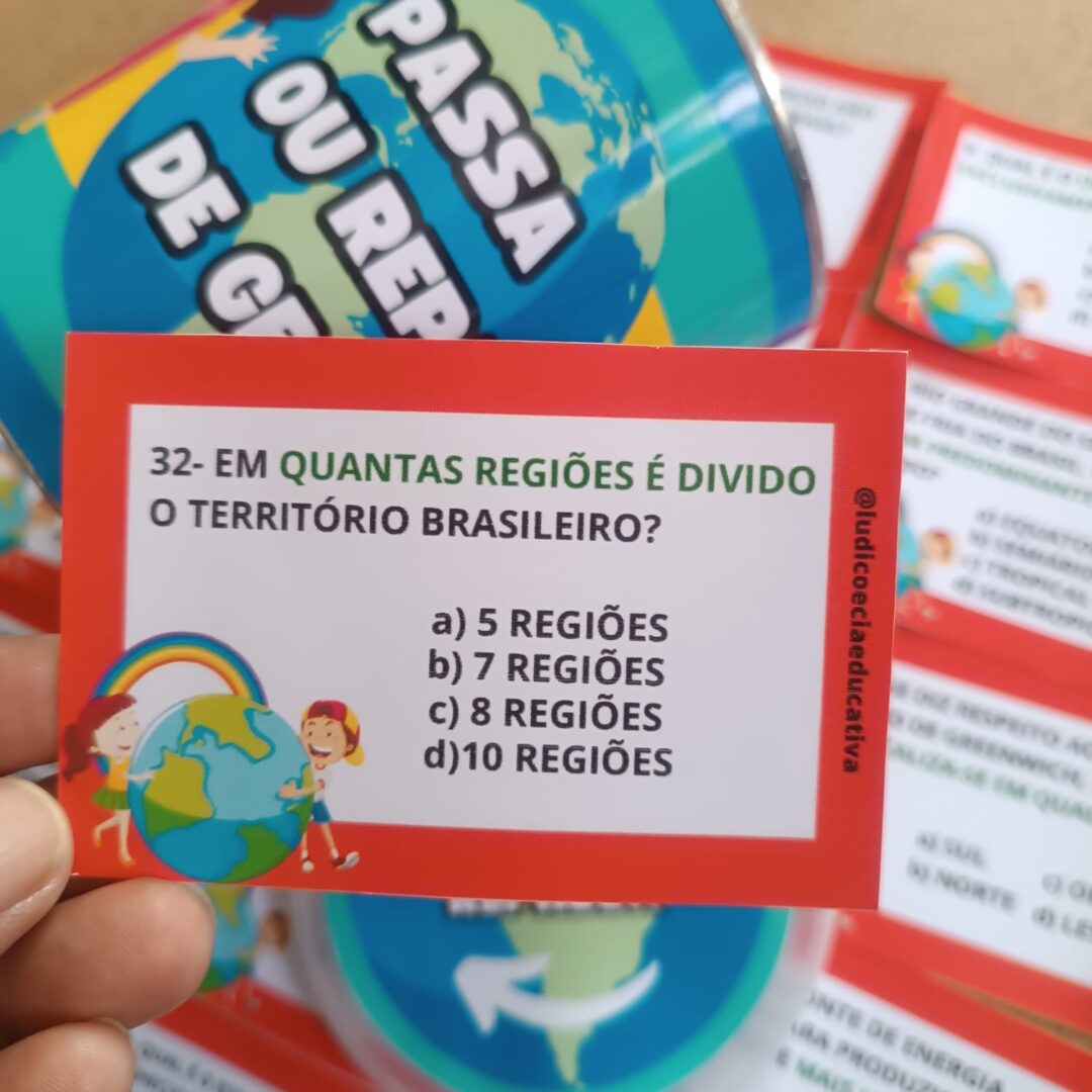 Passa ou repassa de geografia – Lúdico e Cia Educativa – Aprendizado Divertido!