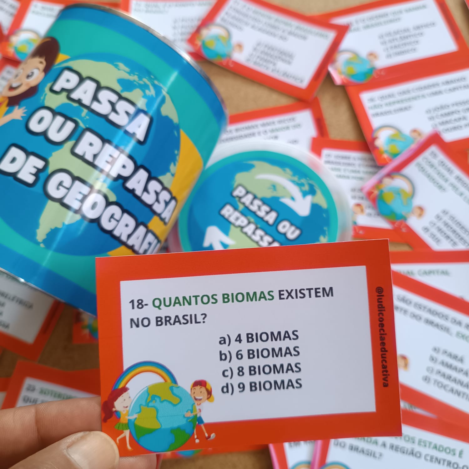 Passa ou repassa de geografia – Lúdico e Cia Educativa – Aprendizado ...